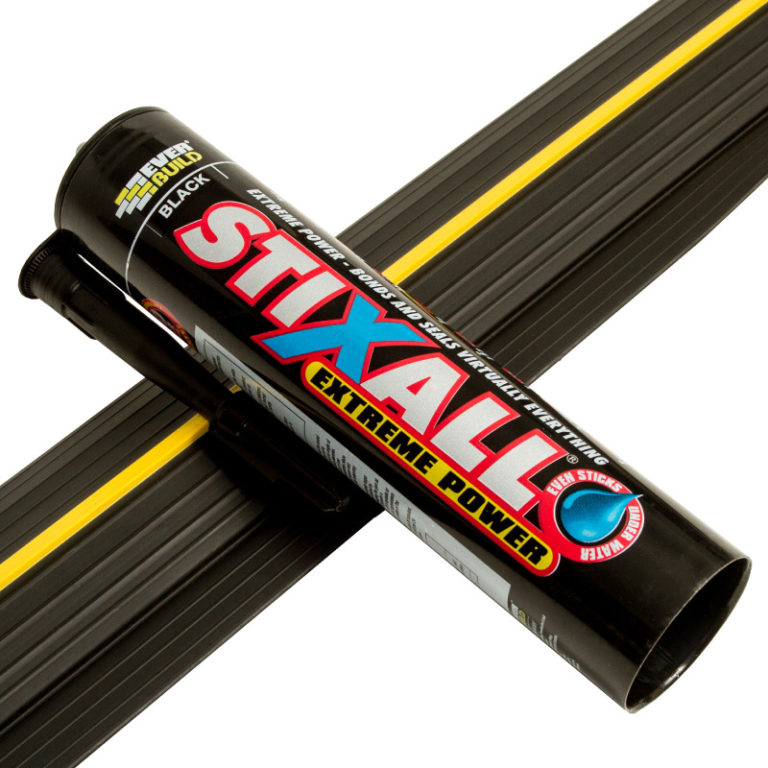 Everbuild Stixall Extreme Power Black 9.8oz (290ml) | Weather Defender